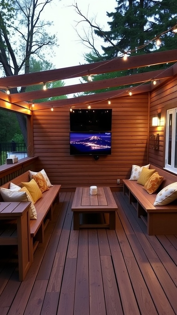 30 Backyard TV Ideas to Turn Your Patio into an Outdoor Entertainment ...