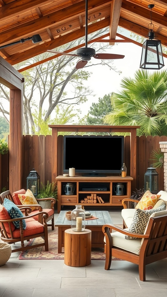 30 Backyard TV Ideas to Turn Your Patio into an Outdoor Entertainment ...