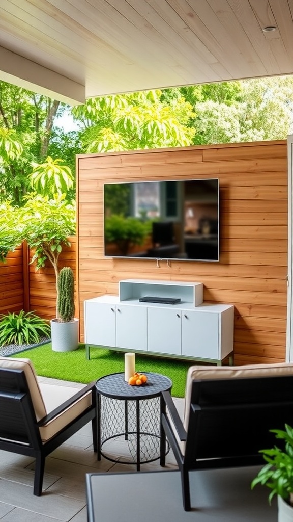 30 Backyard TV Ideas to Turn Your Patio into an Outdoor Entertainment ...