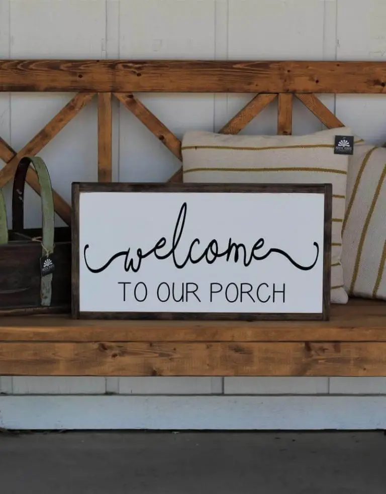 20 Best Front Porch Sign Ideas & Creative DIY Projects