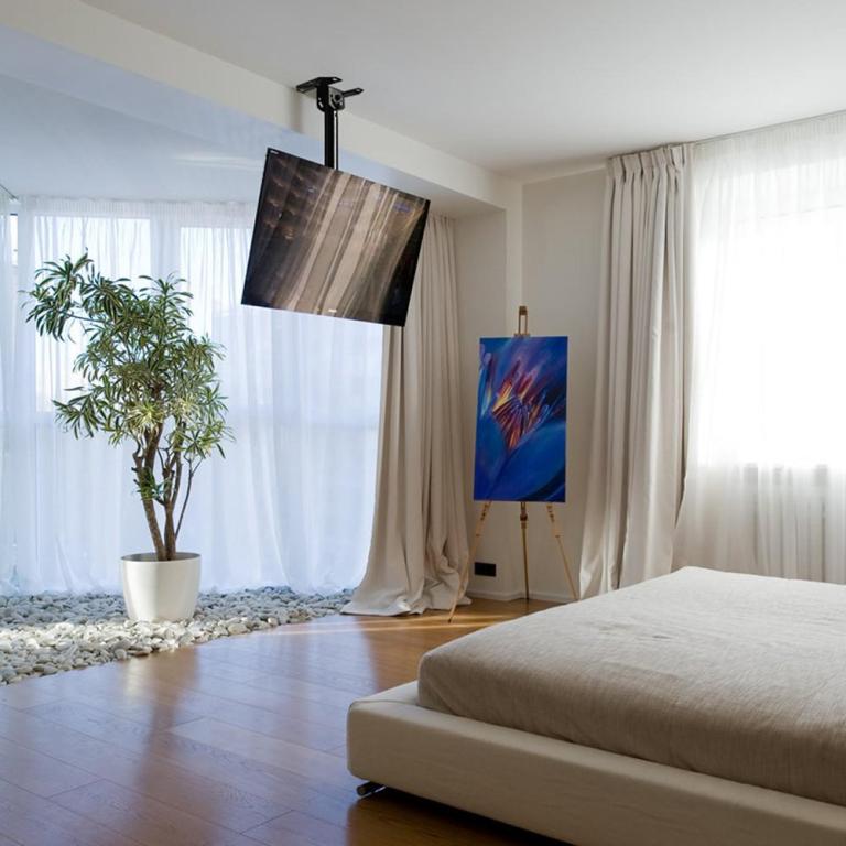 How To Hang Your Tv From The Ceiling | Shelly Lighting