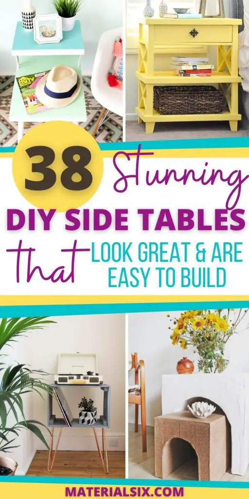 38 Amazing DIY Side Tables To Decorate Your Home (With Plans)