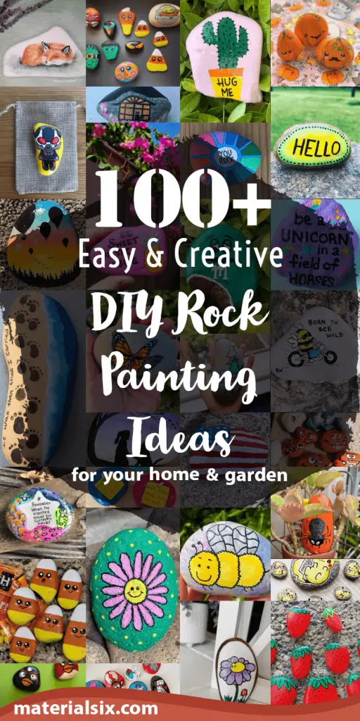 100 Easy DIY Rock Painting Ideas for Your Home & Garden