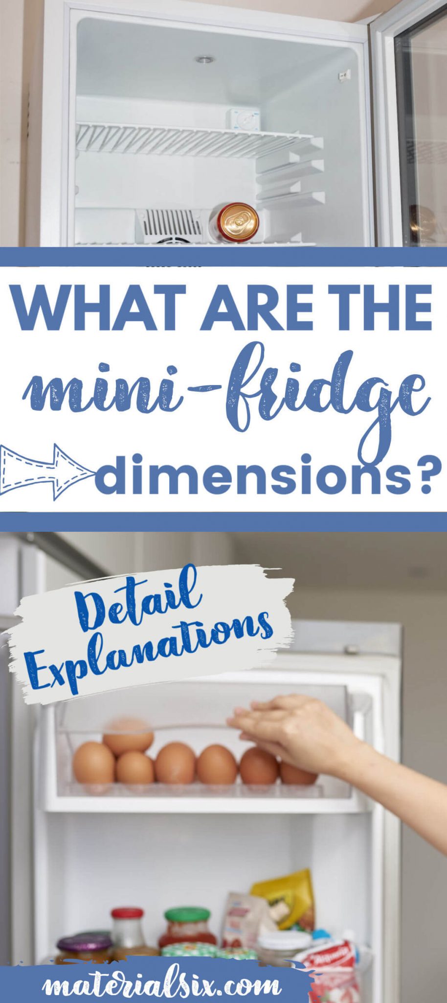 What Are The Mini-Fridge Dimensions? (Explained) - MaterialSix