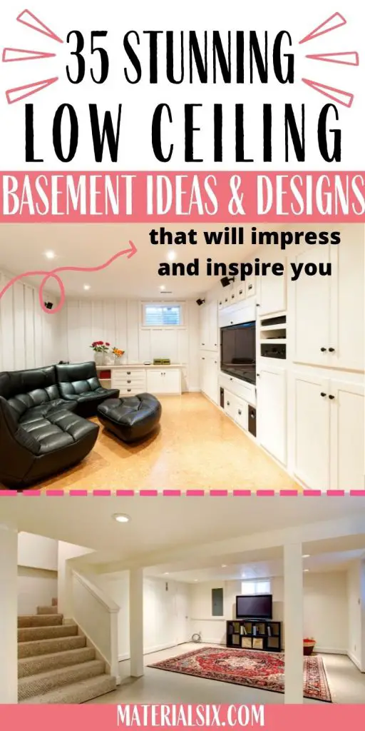 35 Stunning Low Ceiling Basement Ideas & Designs (With Photos)