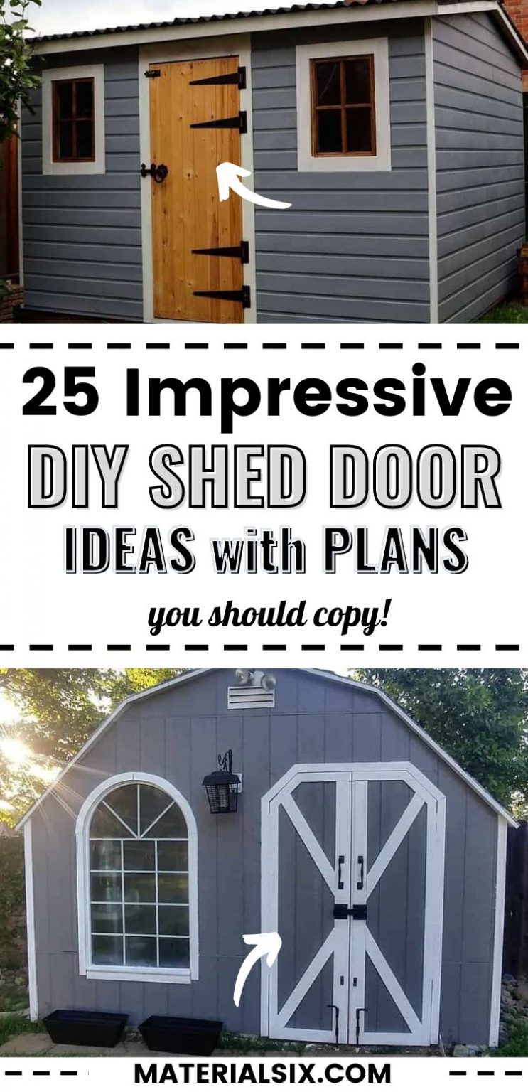25 Creative DIY Shed Door Ideas (Photos + Free Plans)