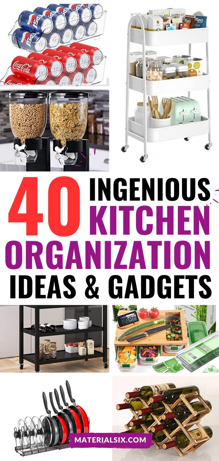 40 Ingenious Kitchen Organization Ideas and Gadgets