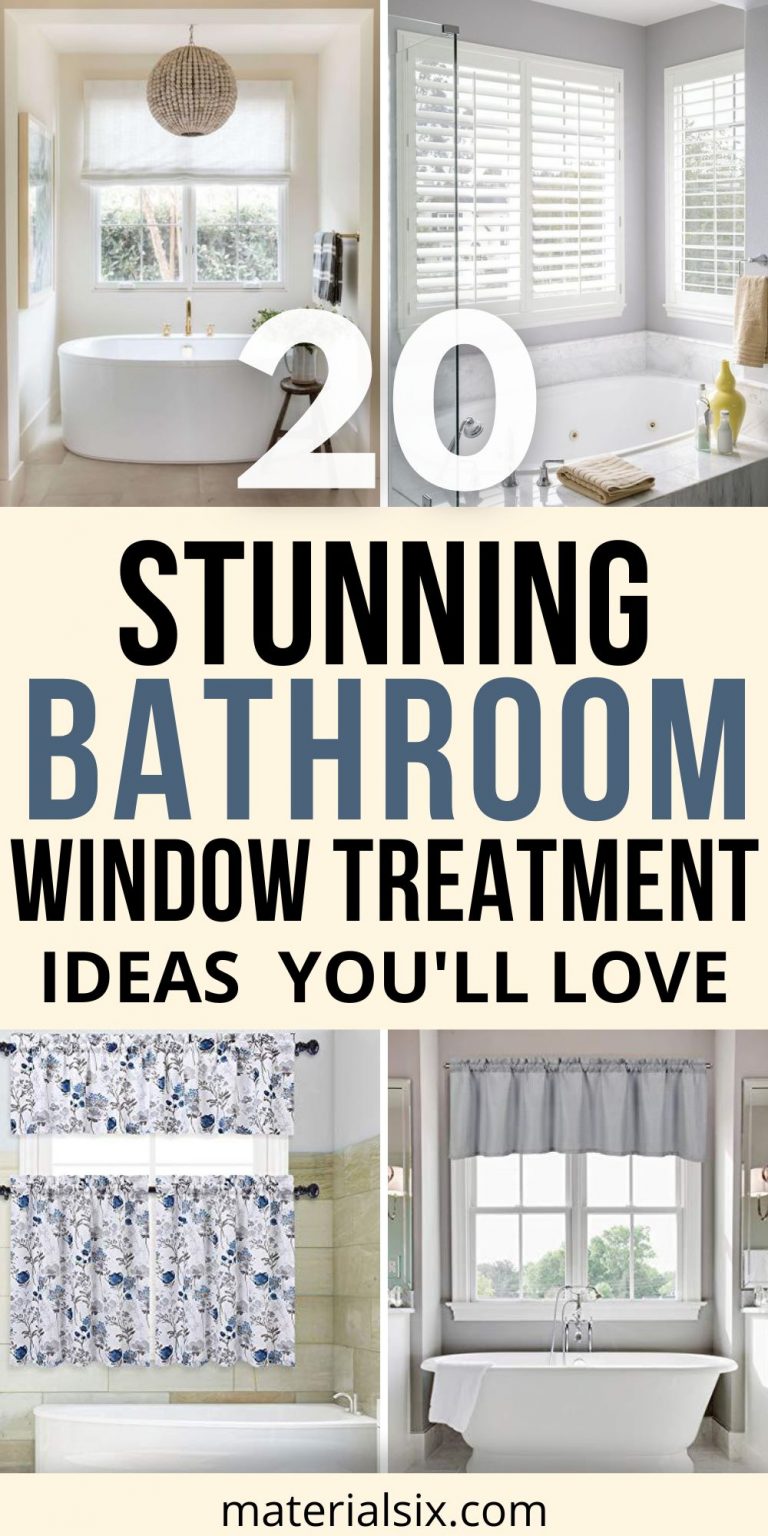20 Stylish Bathroom Window Treatment Ideas - MaterialSix