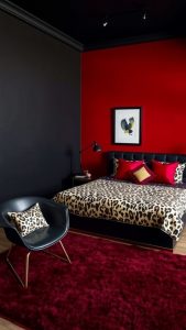 42 Gorgeous Red and Cheetah Bedroom Styles to Steal - MaterialSix