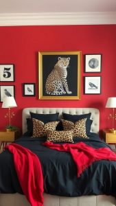 42 Gorgeous Red and Cheetah Bedroom Styles to Steal - MaterialSix