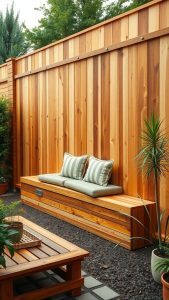 30 Creative & Affordable Privacy Fence Ideas For Every Backyard ...