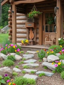 40 Creative Flower Bed Ideas with Rocks for a Stunning Garden - MaterialSix