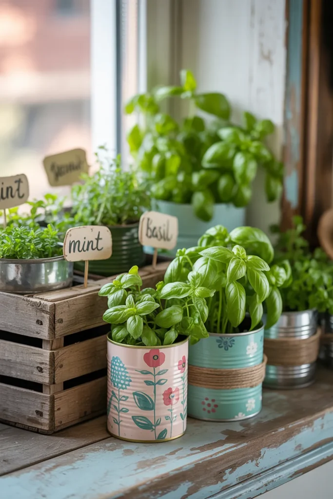20 Creative Mini Herb Garden Ideas for Indoors & Outdoors - MaterialSix