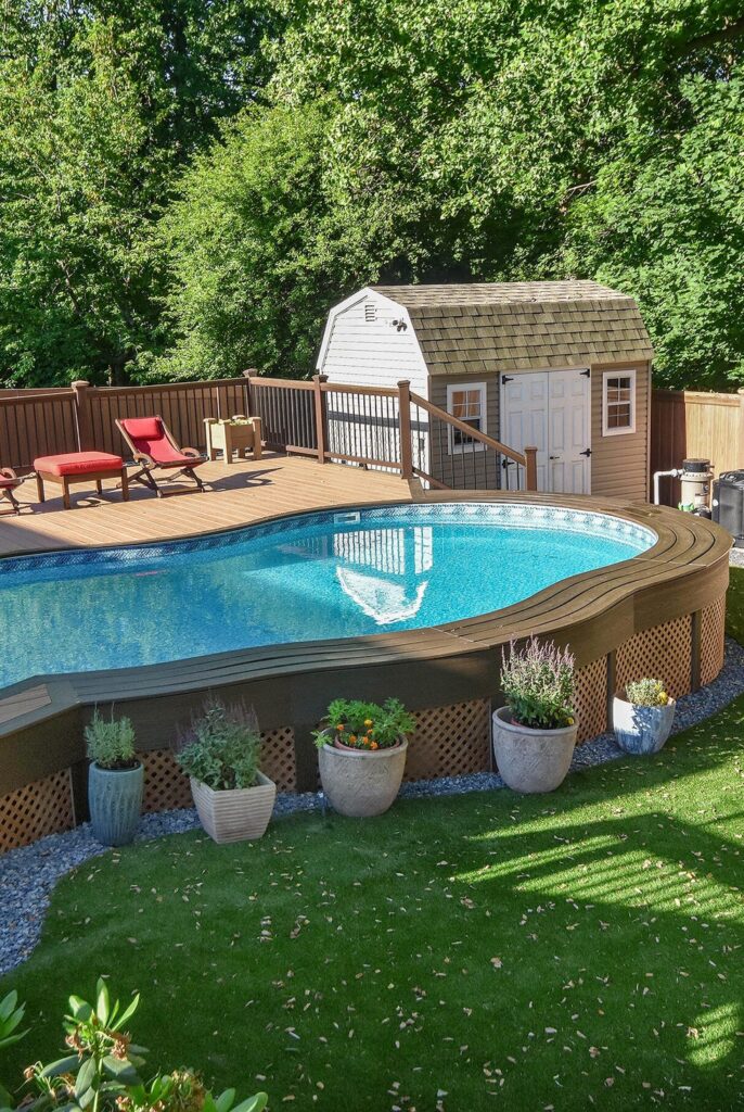 20 Stunning Above Ground Pool Ideas with Decks That Will Elevate Your ...