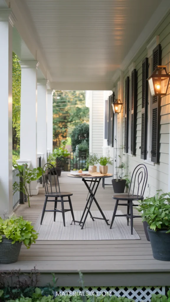 20 Long Front Porch Decorating Ideas for Better Curb Appeal - MaterialSix