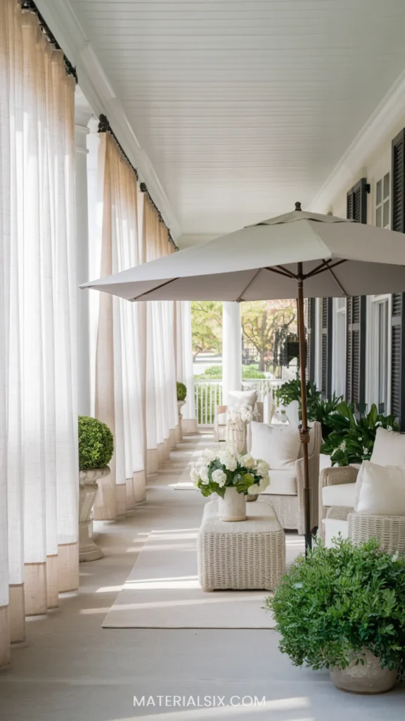 20 Long Front Porch Decorating Ideas for Better Curb Appeal - MaterialSix