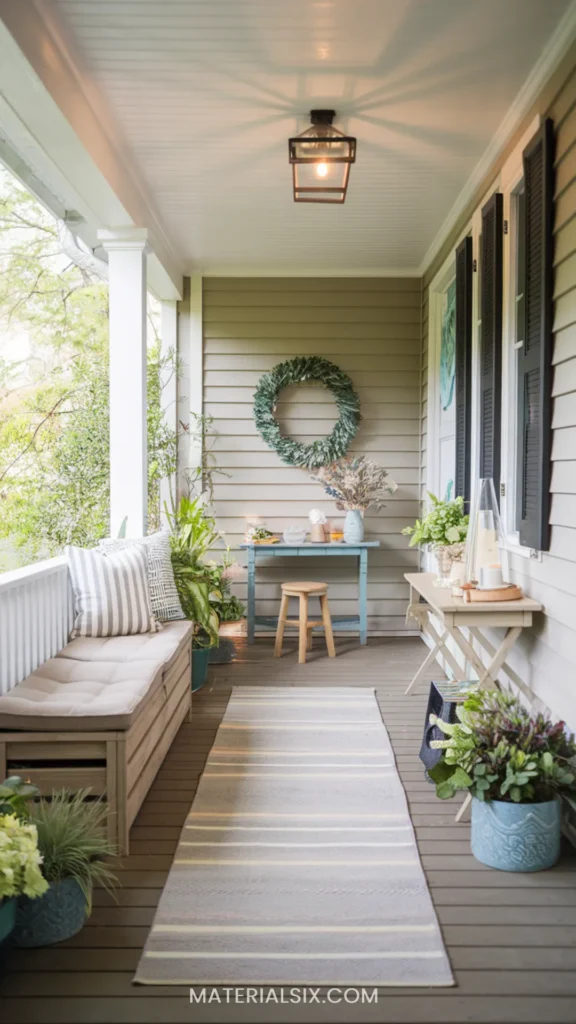 20 Long Front Porch Decorating Ideas for Better Curb Appeal - MaterialSix