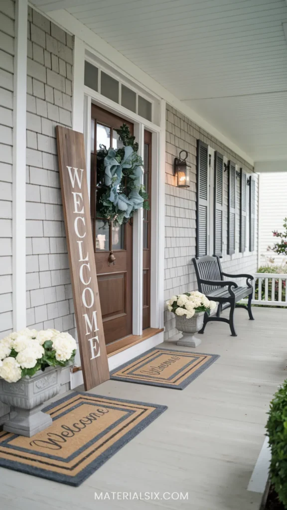 20 Long Front Porch Decorating Ideas for Better Curb Appeal - MaterialSix
