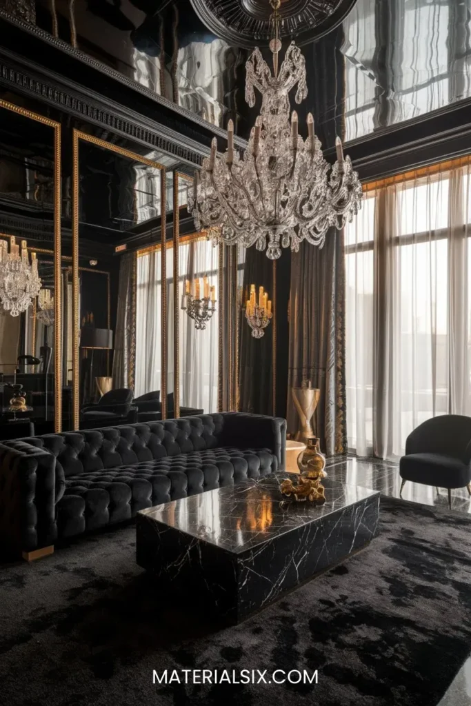 35 Stunning Black Living Room Ideas That Redefine Modern Style ...