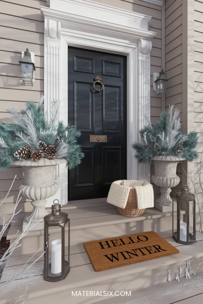 30 Winter Front Porch Decor Ideas for a Cozy Post-Christmas Refresh ...