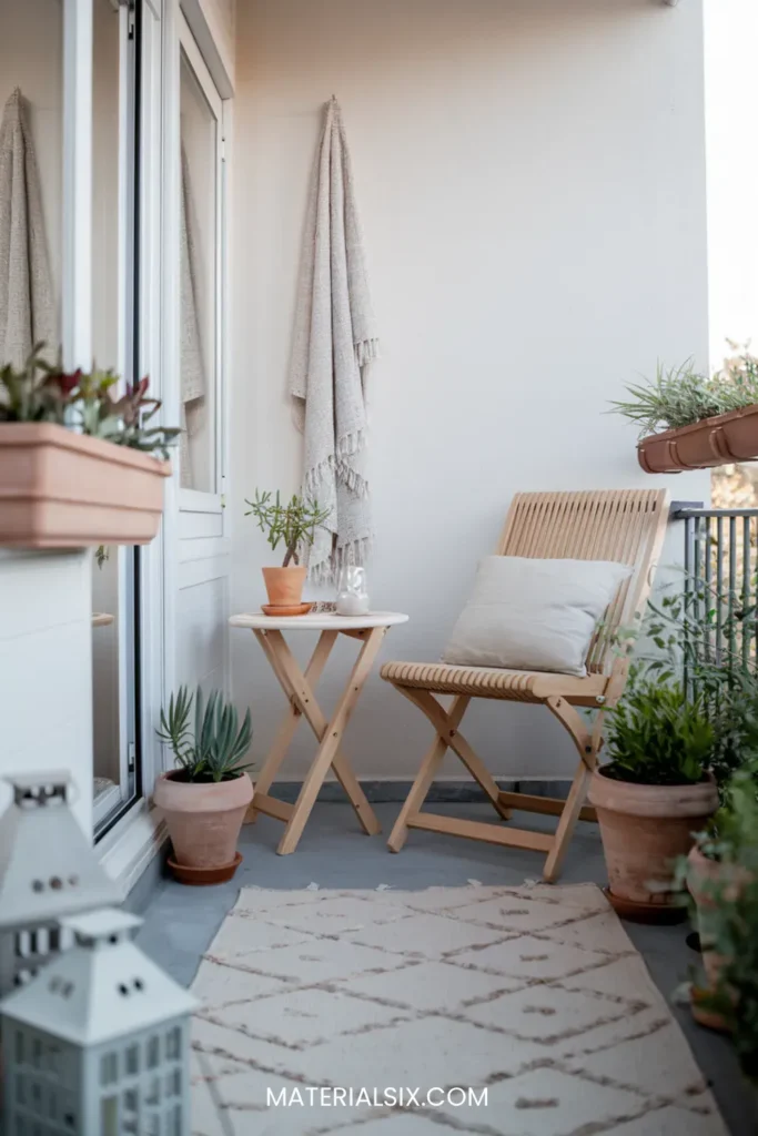 40 Small Balcony Design Ideas That Maximize Style and Space - MaterialSix