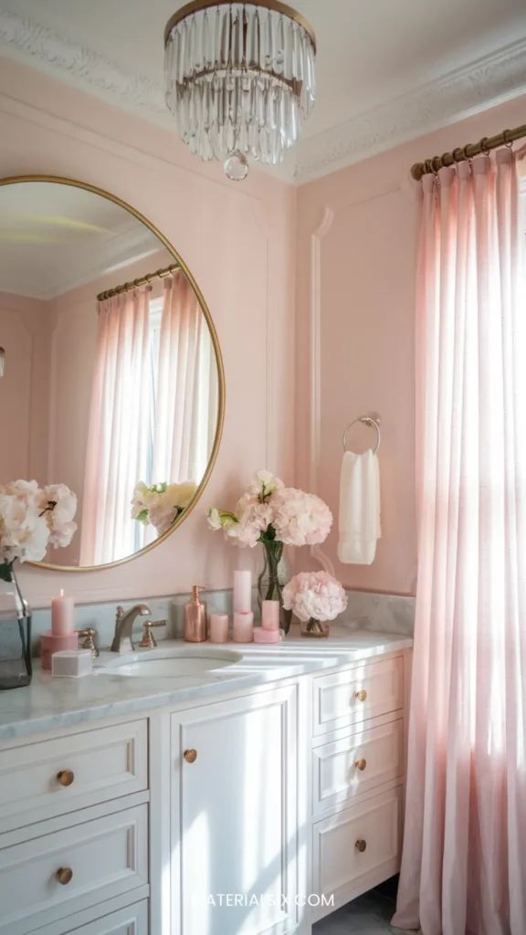 50 Stunning Girly Bathroom Designs That Feel Cute and Chic - MaterialSix
