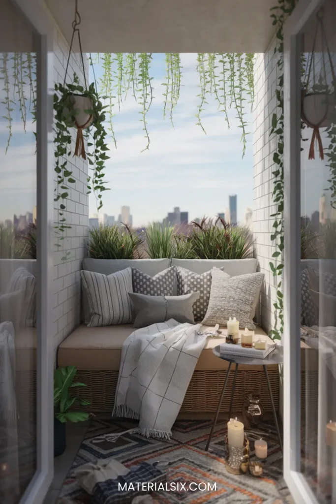 40 Small Balcony Design Ideas That Maximize Style and Space - MaterialSix