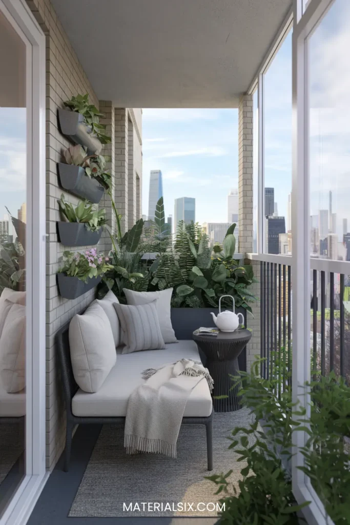 40 Small Balcony Design Ideas That Maximize Style and Space - MaterialSix