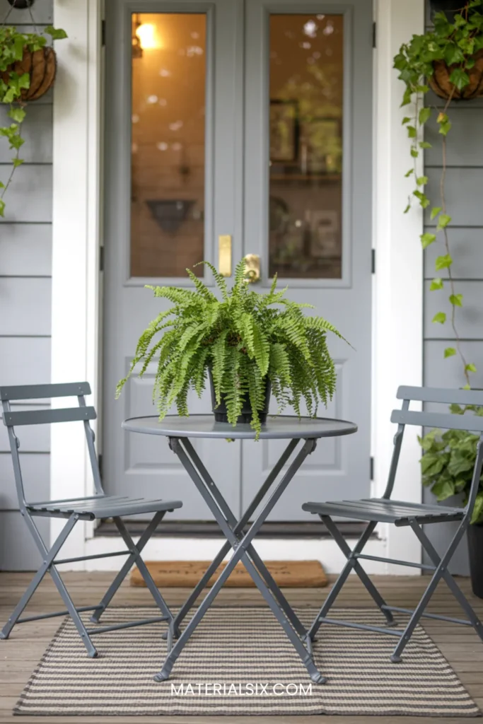 12 Cozy Small Front Porch Seating Ideas for Relaxing Outdoors - MaterialSix