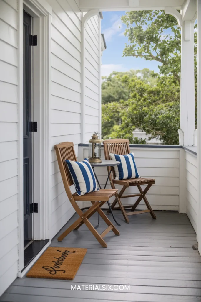 12 Cozy Small Front Porch Seating Ideas for Relaxing Outdoors - MaterialSix