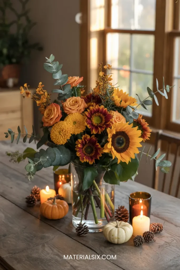 40 Stunning Thanksgiving Floral Arrangements for Every Table - MaterialSix