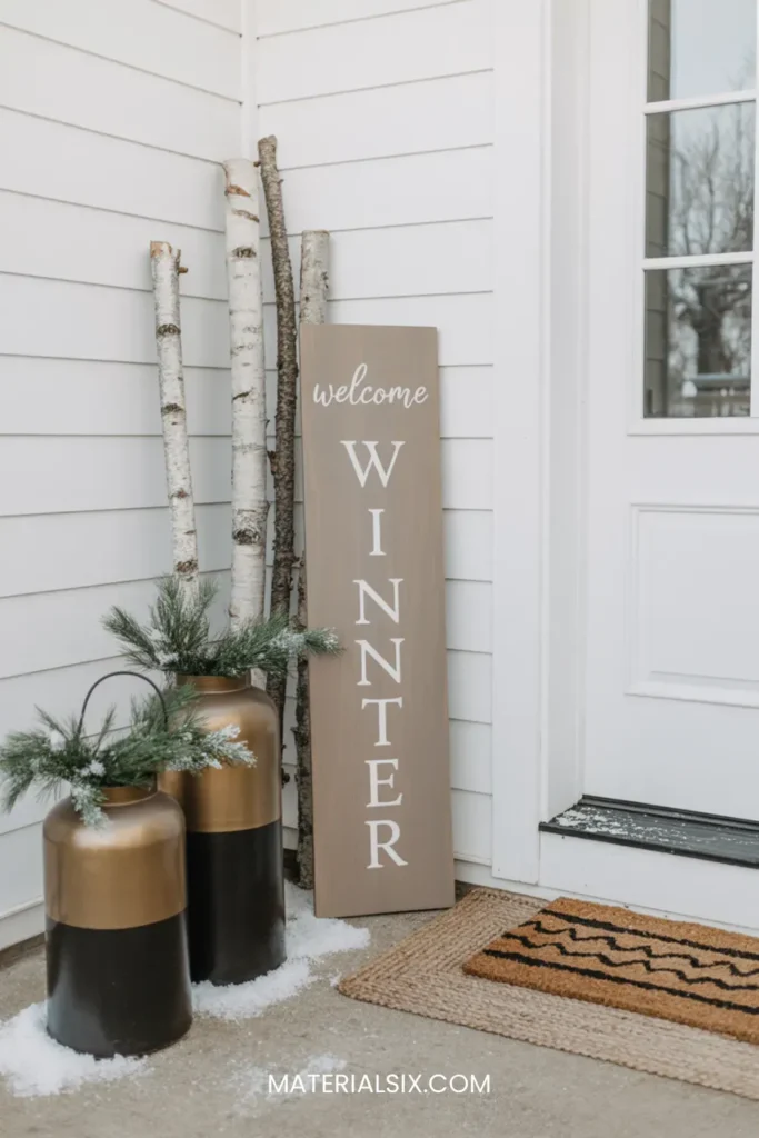 25 Non-Christmas Winter Porch Ideas to Warm Up Your Entry - MaterialSix