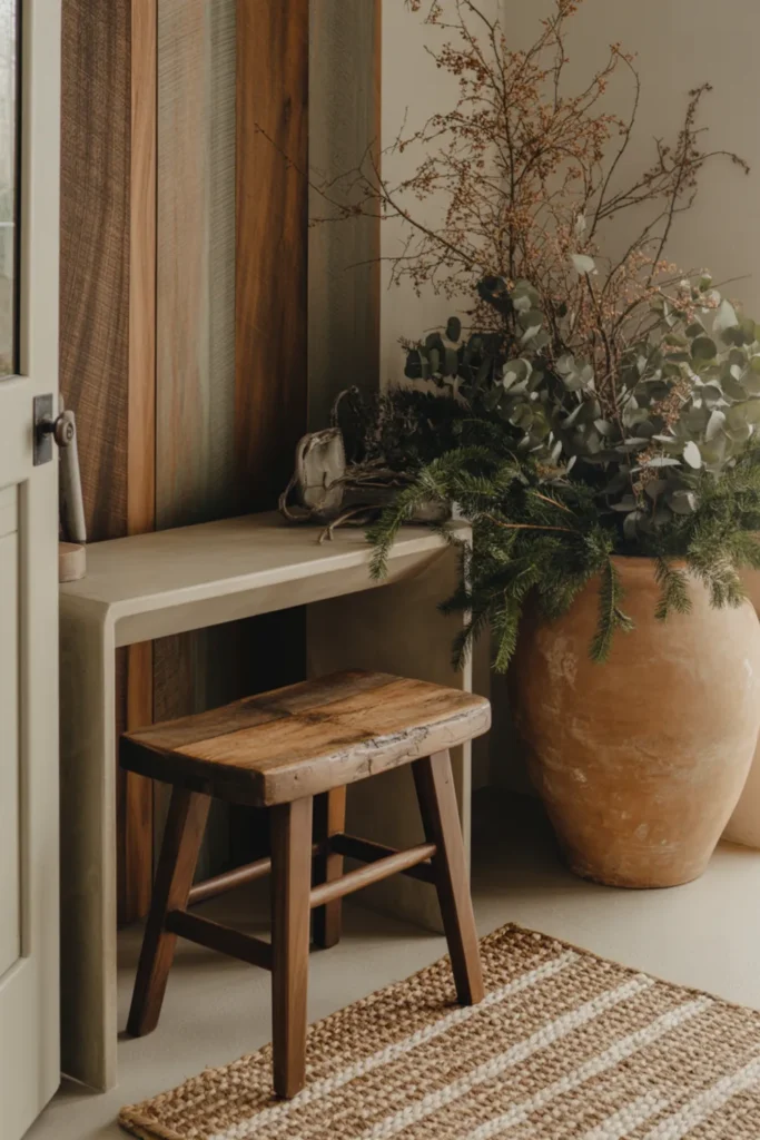 21 Winter Entryway Decor Ideas to Make Your Home Feel Warm - MaterialSix