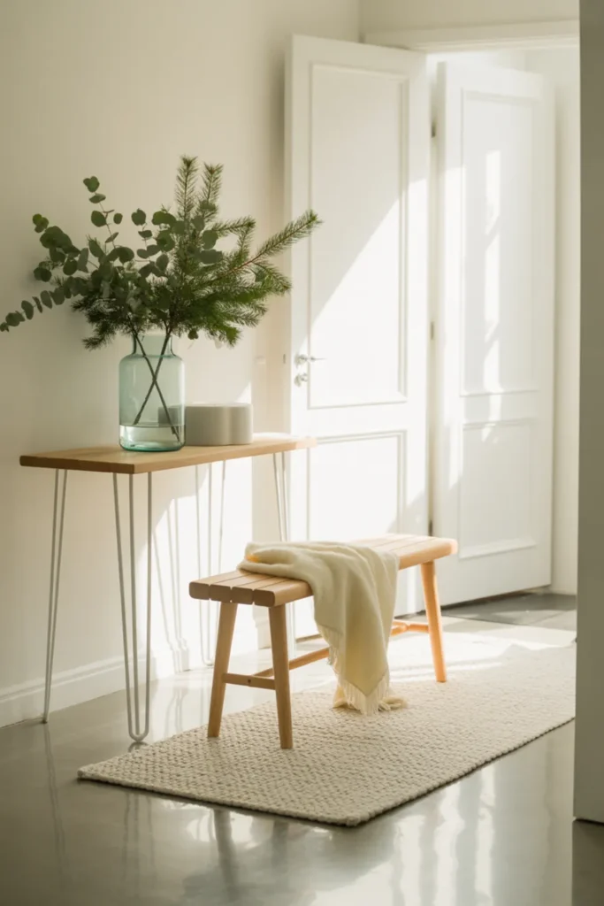 21 Winter Entryway Decor Ideas to Make Your Home Feel Warm - MaterialSix