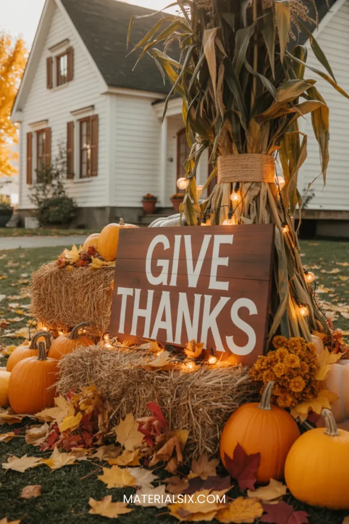40 Stunning Thanksgiving Yard Decor Ideas for a Festive Home - MaterialSix