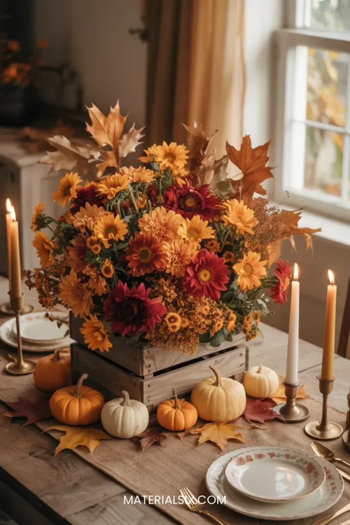 40 Stunning Thanksgiving Floral Arrangements for Every Table - MaterialSix
