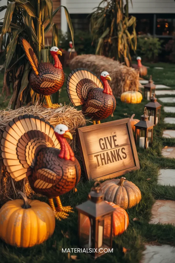 40 Stunning Thanksgiving Yard Decor Ideas for a Festive Home - MaterialSix