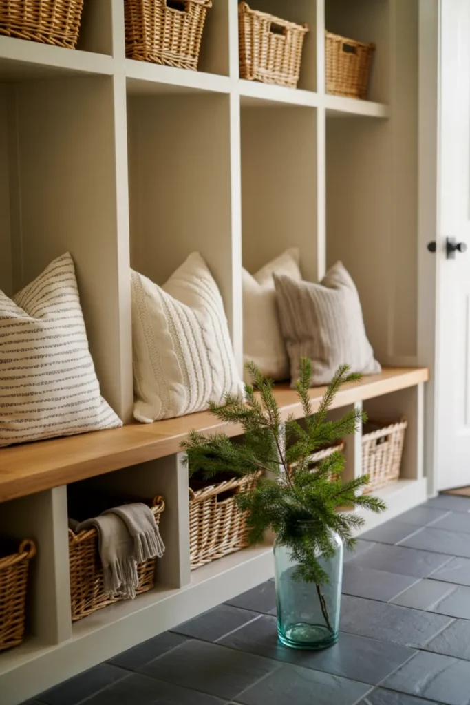 21 Winter Entryway Decor Ideas to Make Your Home Feel Warm - MaterialSix