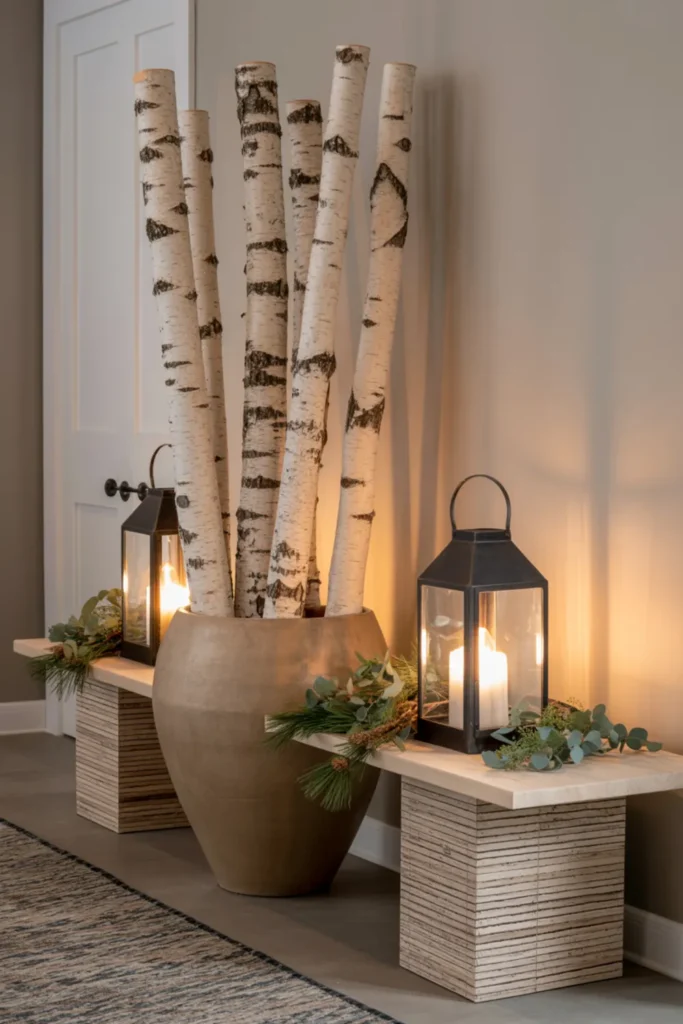 21 Winter Entryway Decor Ideas to Make Your Home Feel Warm - MaterialSix
