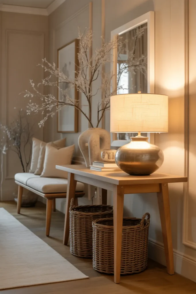 21 Winter Entryway Decor Ideas to Make Your Home Feel Warm - MaterialSix