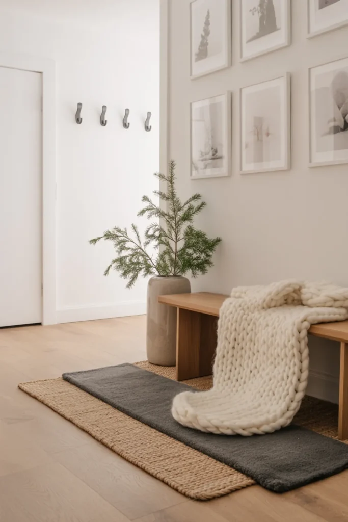 21 Winter Entryway Decor Ideas to Make Your Home Feel Warm - MaterialSix