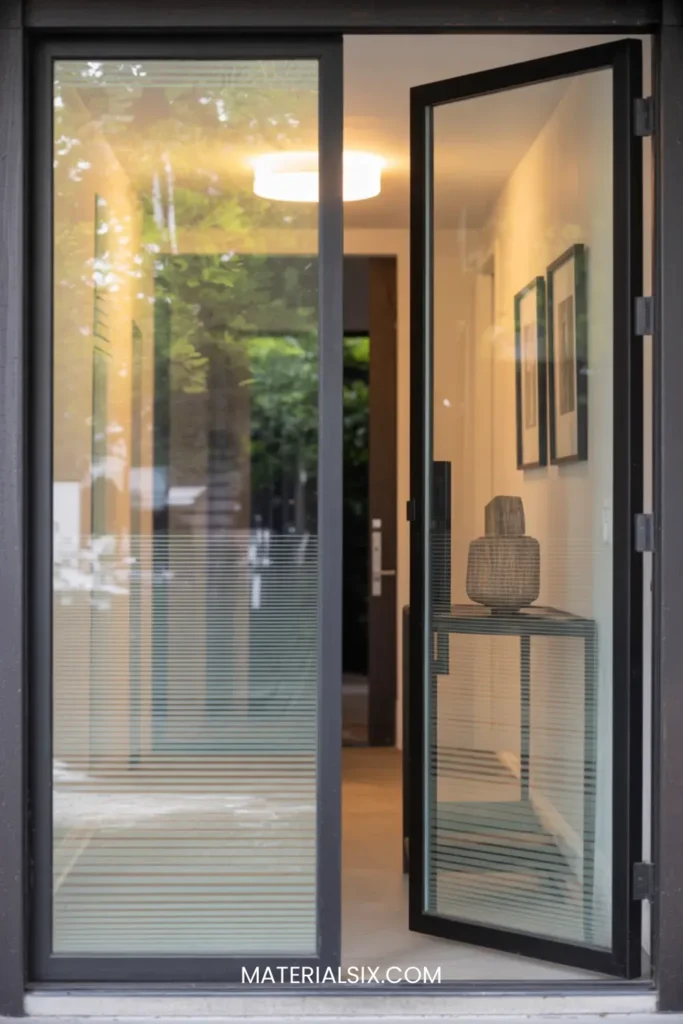 30 Clever Glass Front Door Privacy Ideas That Still Let in Light ...