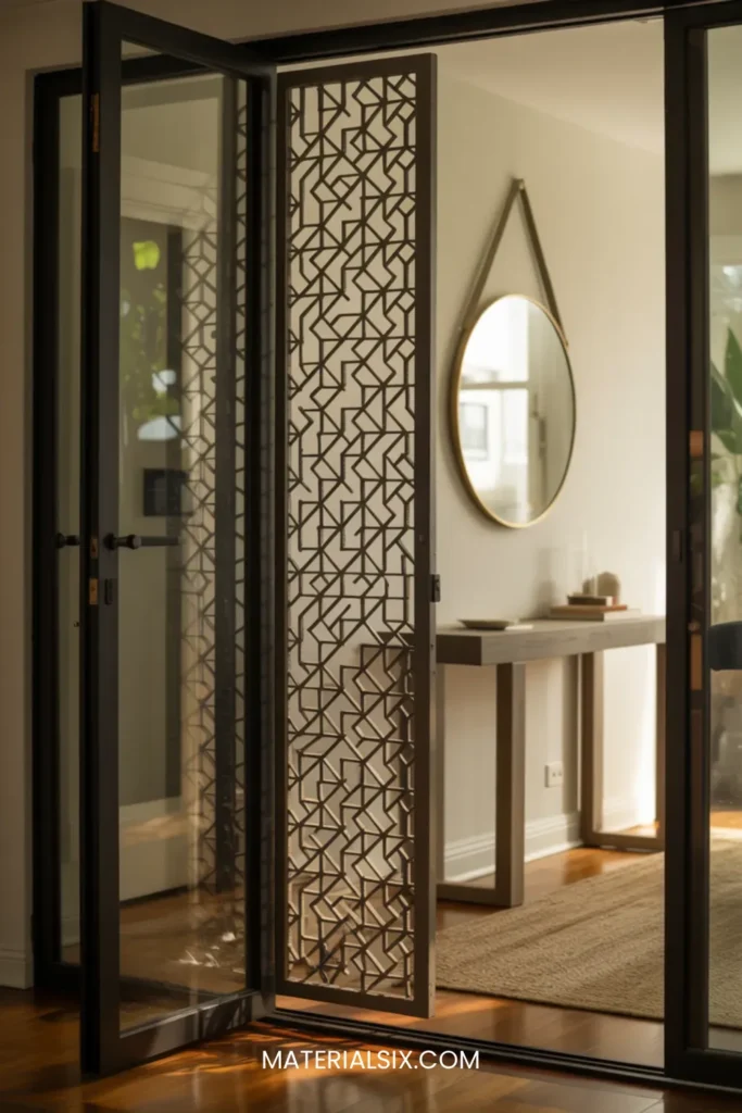 30 Clever Glass Front Door Privacy Ideas That Still Let in Light ...