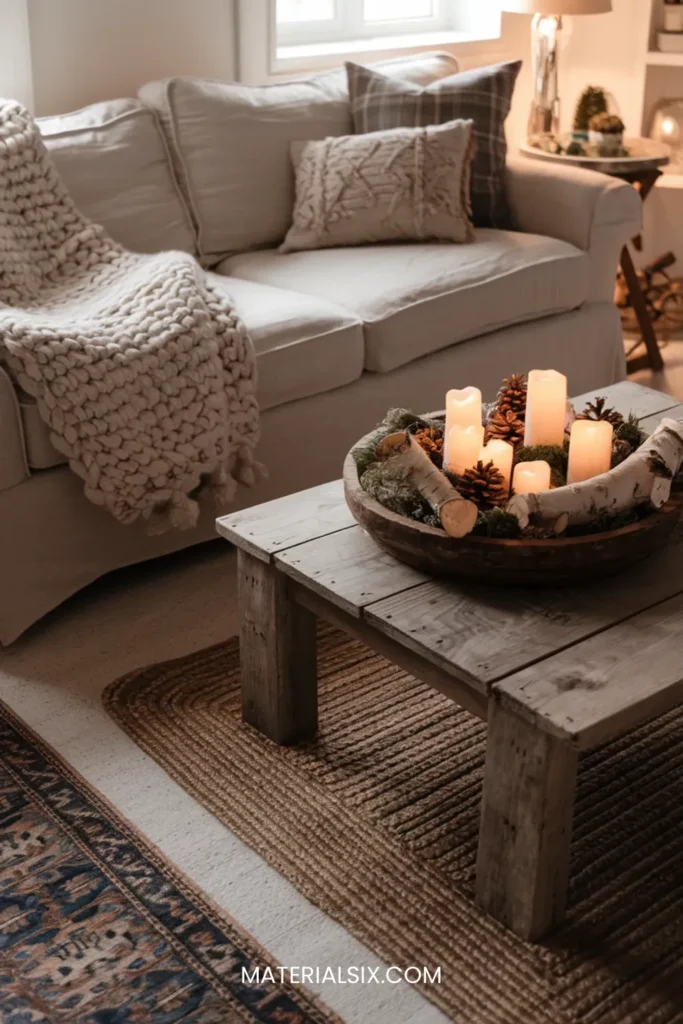 30 Farmhouse Winter Decor Ideas After Christmas - MaterialSix