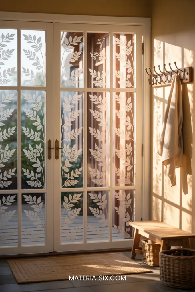 30 Clever Glass Front Door Privacy Ideas That Still Let in Light ...