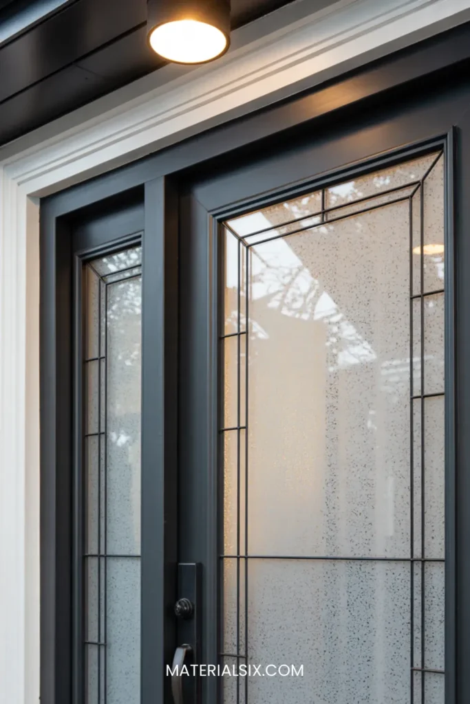 30 Clever Glass Front Door Privacy Ideas That Still Let in Light ...