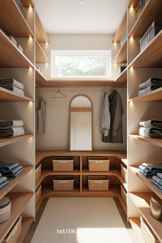 35 Small Walk-In Closet Ideas That Make Tiny Spaces Feel Big (Layouts ...