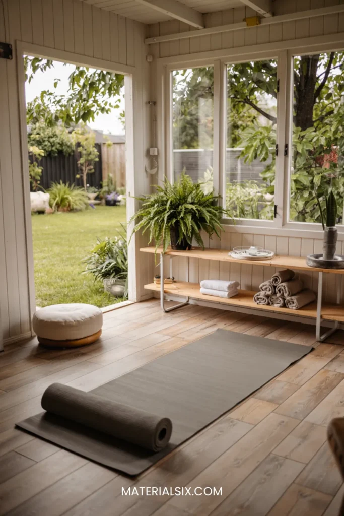 30 Home Gym Shed Ideas for a Clean, Motivating Workout Space - MaterialSix