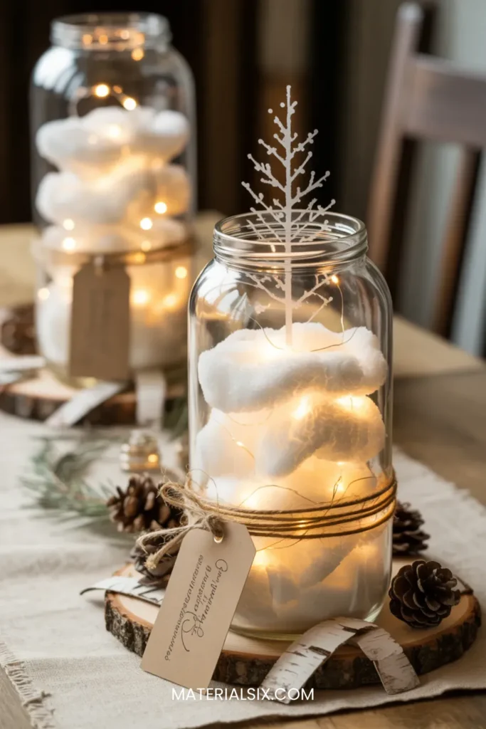 30 Winter Mason Jar Centerpieces (Not Christmas) That Make Your Table ...