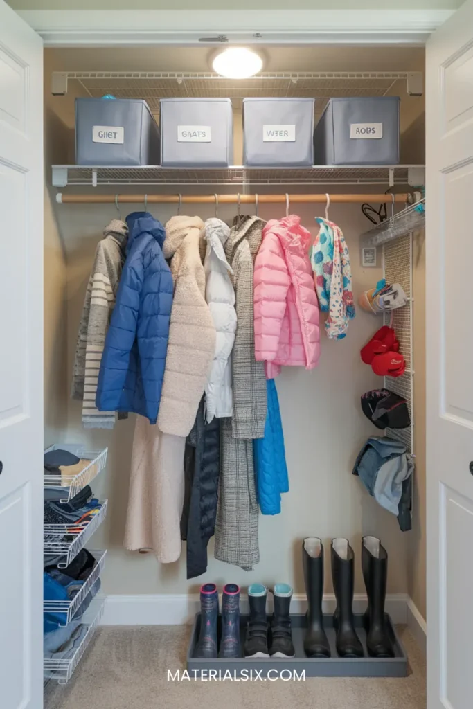 30 Winter Coat Storage Ideas to Keep Your Entryway and Coat Closet ...